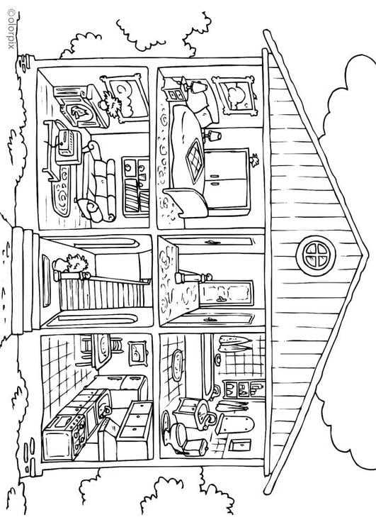 Bilde å fargelegge hus - innsiden - Gratis Bildene For Fargelegging ... Bilde å fargelegge hus - innsiden - Gratis Bildene For Fargelegging ...