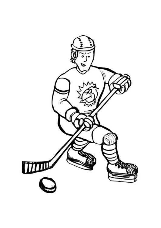 Bilde å fargelegge av ishockey – gratis fargeleggingsbilde – bilde 10127