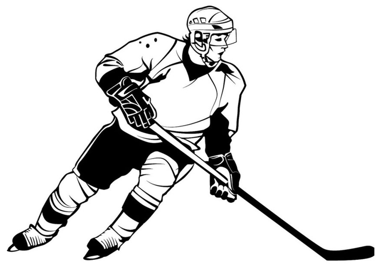 Bilde å fargelegge ishockey - Gratis Bildene For Fargelegging - bilde 26107